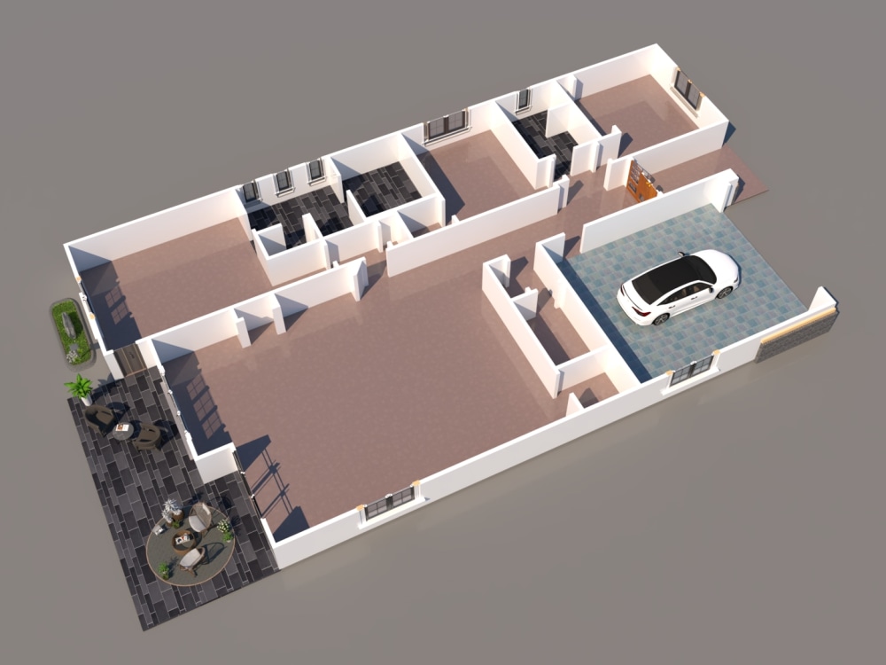 Convert 2d to 3d floor plan and rendering with fast delivery | Upwork