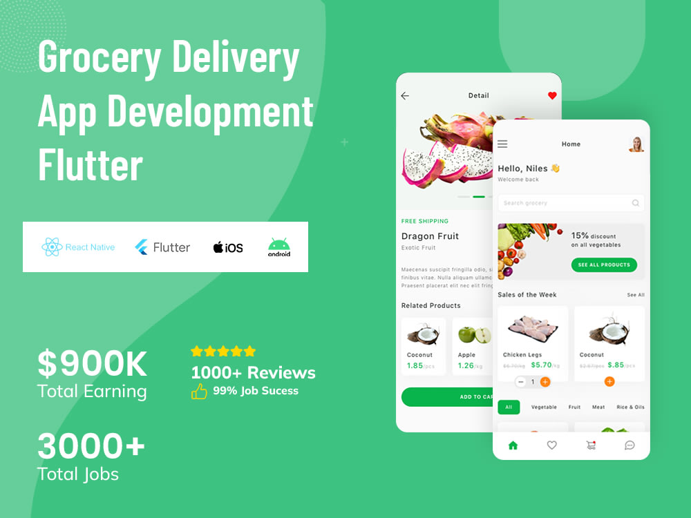 Ecommerce Mobile App Ios Android Mobile App Flutter Dart Upwork