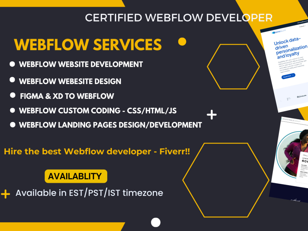 Customized Webflow template, Webflow Developer, Webflow Expert | Upwork