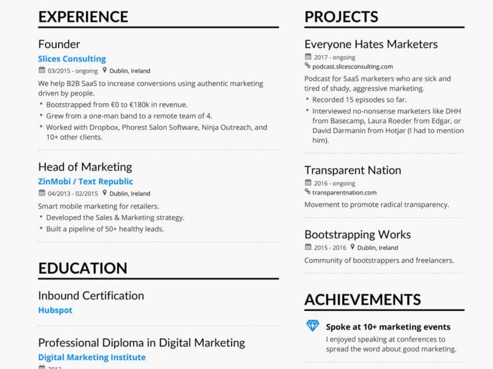 A perfect resume to land your desired job | Upwork