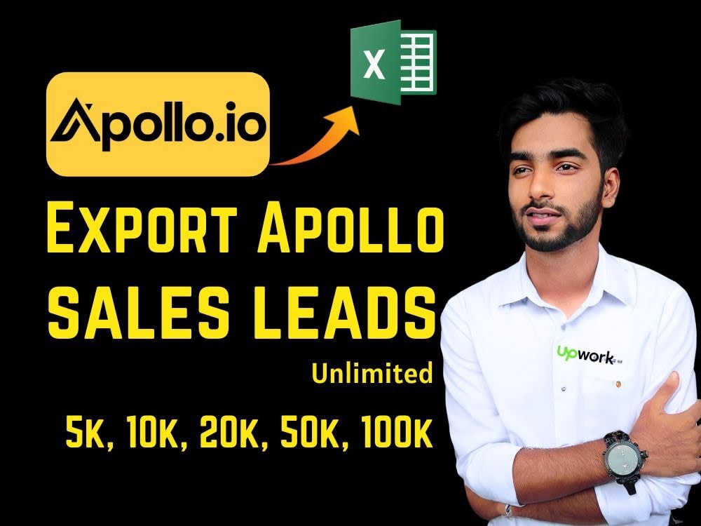 Apollo export or apollo leads b2b lead generation | Upwork