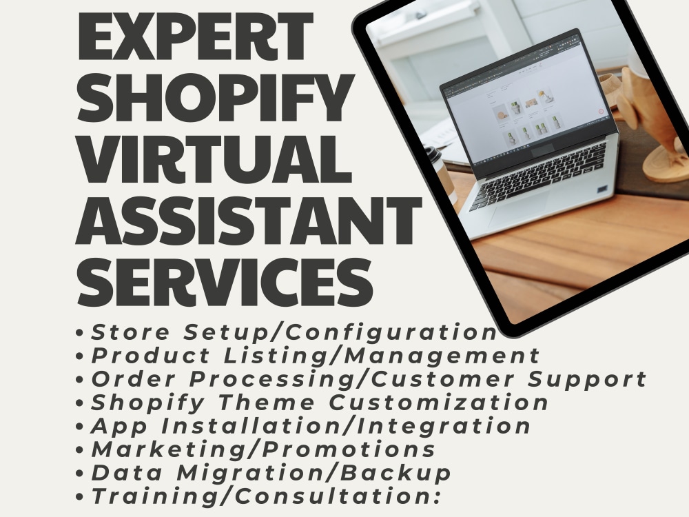 An expert shopify virtual assistant services | Upwork