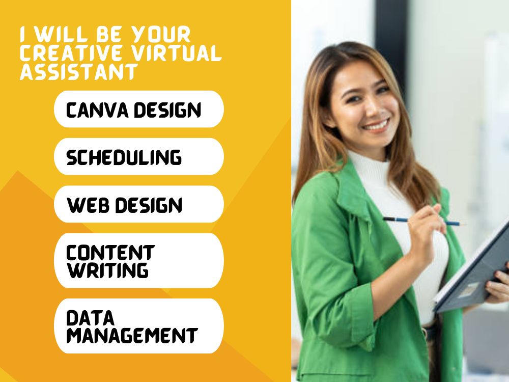 A creative Virtual assistant, personal assistant, social media ...
