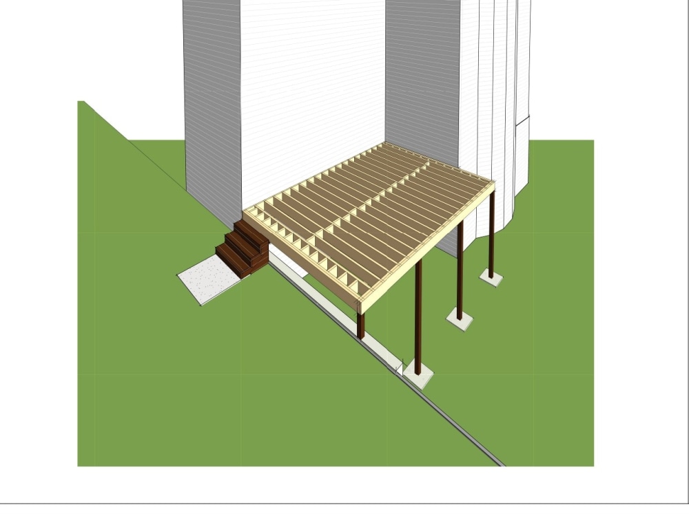 Deck blueprint plans for permit | Upwork