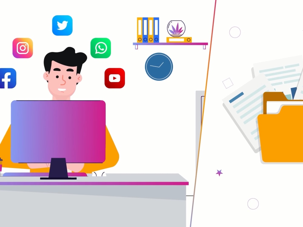 A Creative 2D Explainer Video | Cartoon Animation l Motion Graphics | Upwork