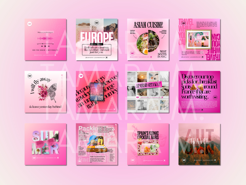 Customized Instagram Social Media Content Images Posts For Your Brand ...