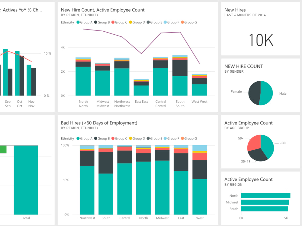 A professional scale dynamic Power BI Dashboard | Upwork