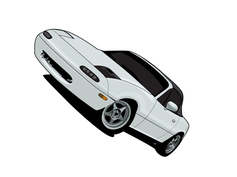 A minimal and detailed car vector | Upwork