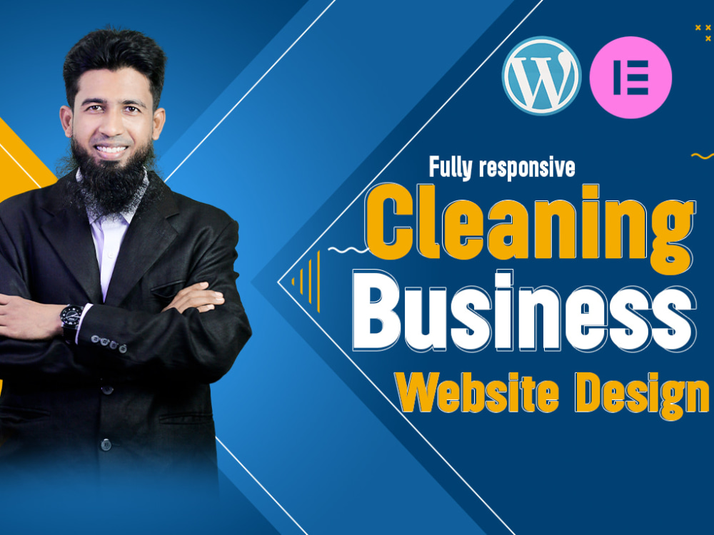 Modern cleaning business website design or responsive wordpress website | Upwork