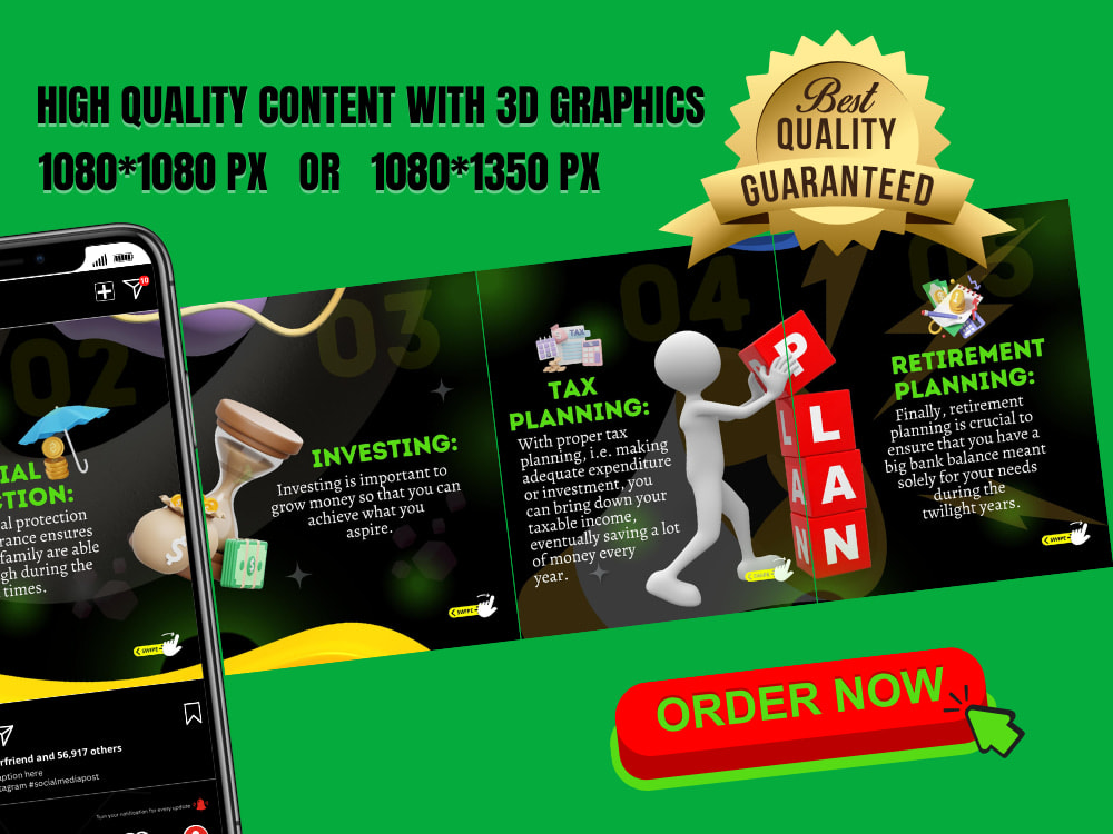 Unique and amazing swipeable carousel infographics | Upwork