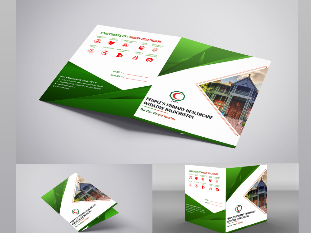 An Eyecatching Promotional Bifold Trifold Brochure Design | Upwork