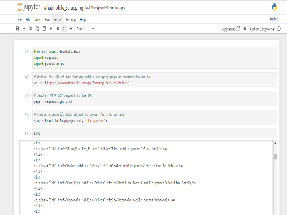 Custom web scrapping using python | Upwork