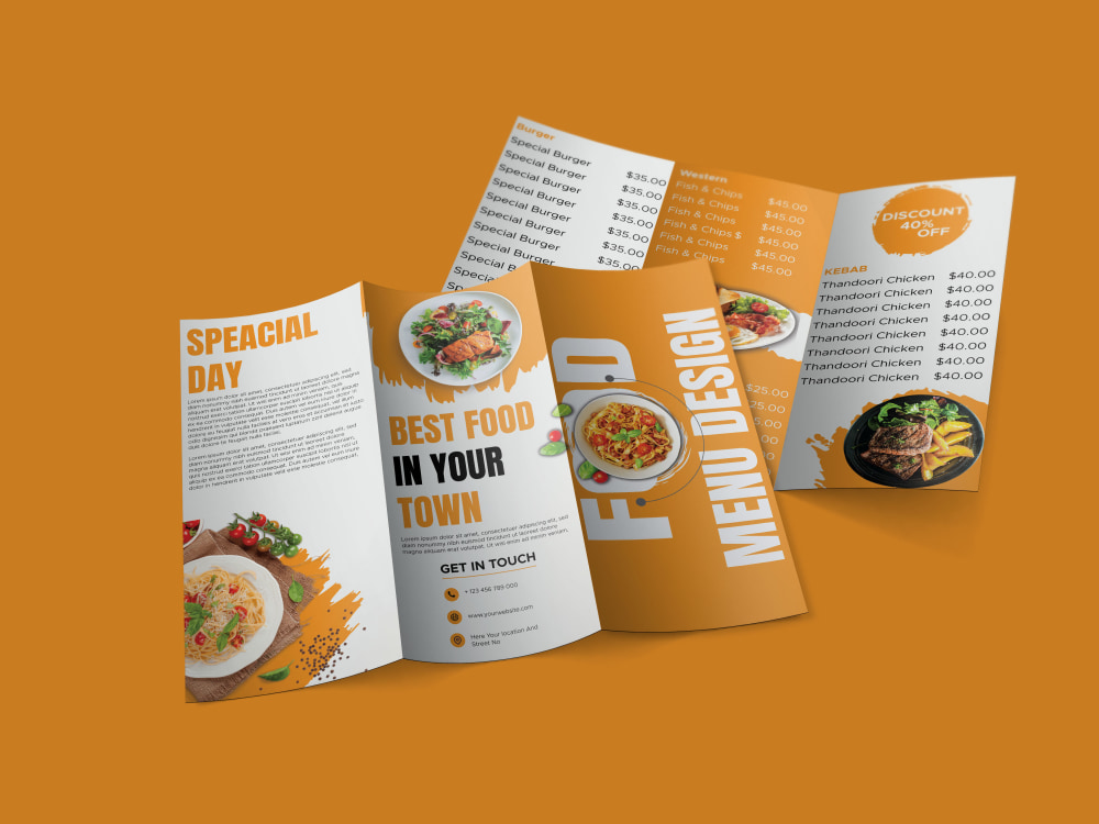 Design awesome restaurant menu card, food menu, digital menu | Upwork