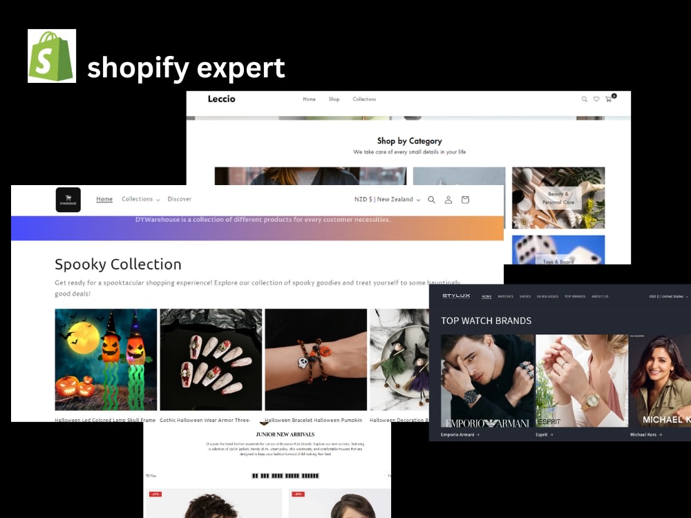 A modern clothing and fashion shopify store website | Upwork