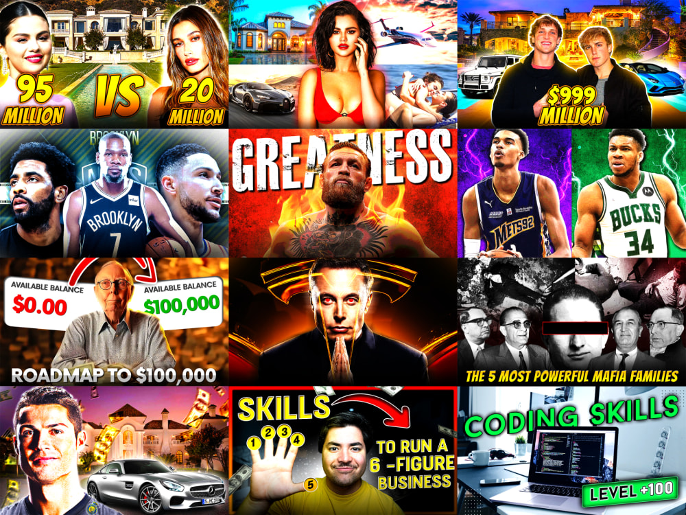 Attractive and eye-catching YouTube Thumbnail Design in 24 hours CTR ...