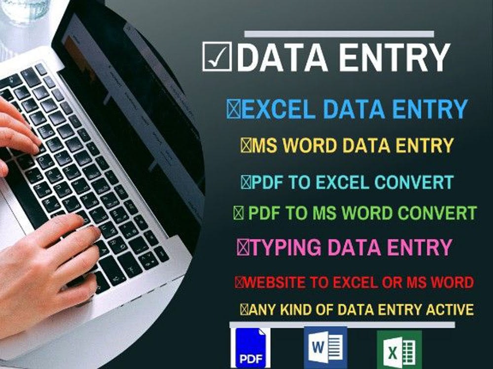A faster data entry & web research services | Upwork