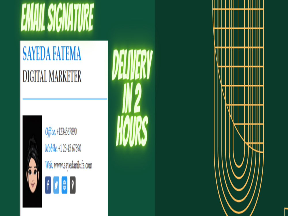 Clickable email signature and HTML pdf | Upwork