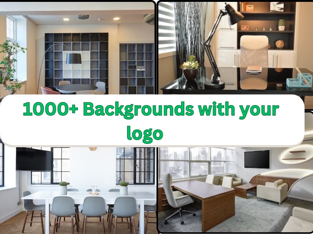 Professional zoom virtual background with your logo fast delivery | Upwork