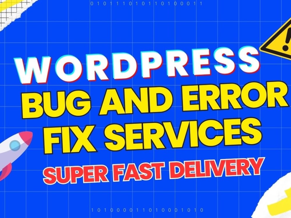 Fix your wordpress bug issues fix theme plugin errors and optimize | Upwork Fix your wordpress bug issues fix theme plugin errors and optimize | Upwork