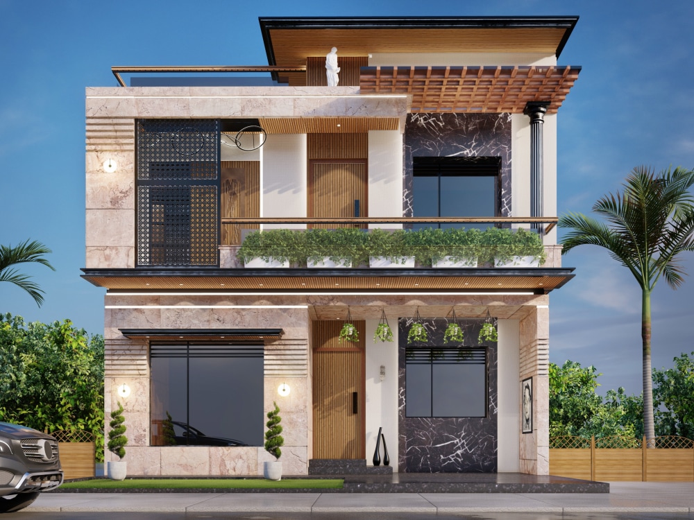 3d model, interior design and architecture, 3d rendering exterior ...