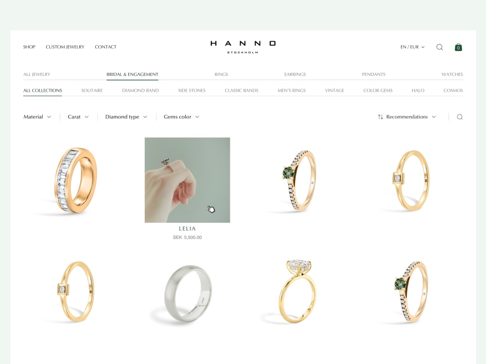 A Responsive UI/UX Design E-commerce for Selling Jewelry Products | Upwork