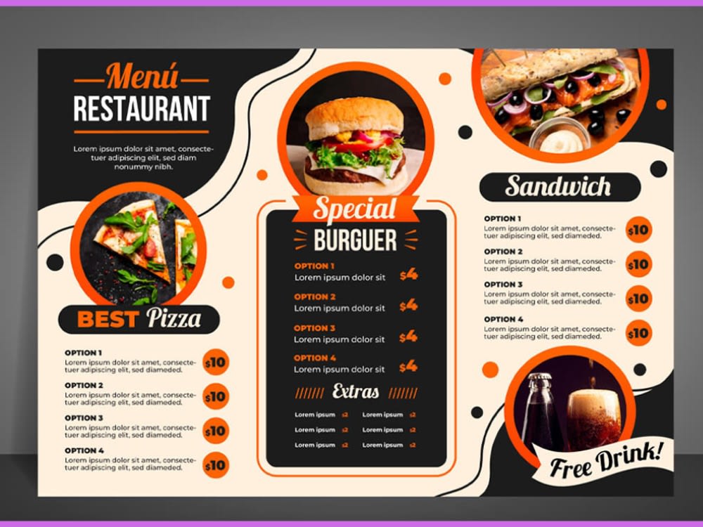 Eye-Catching Menu Design Services | Upwork