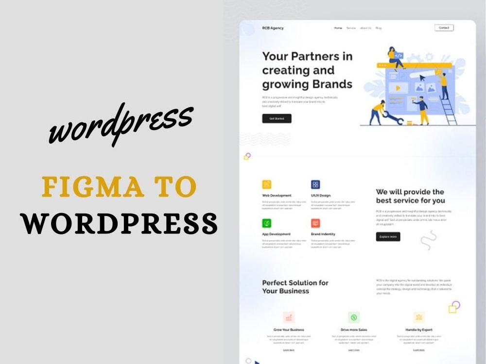 Here convert figma to wordpress ,figma to elementor,figma website | Upwork
