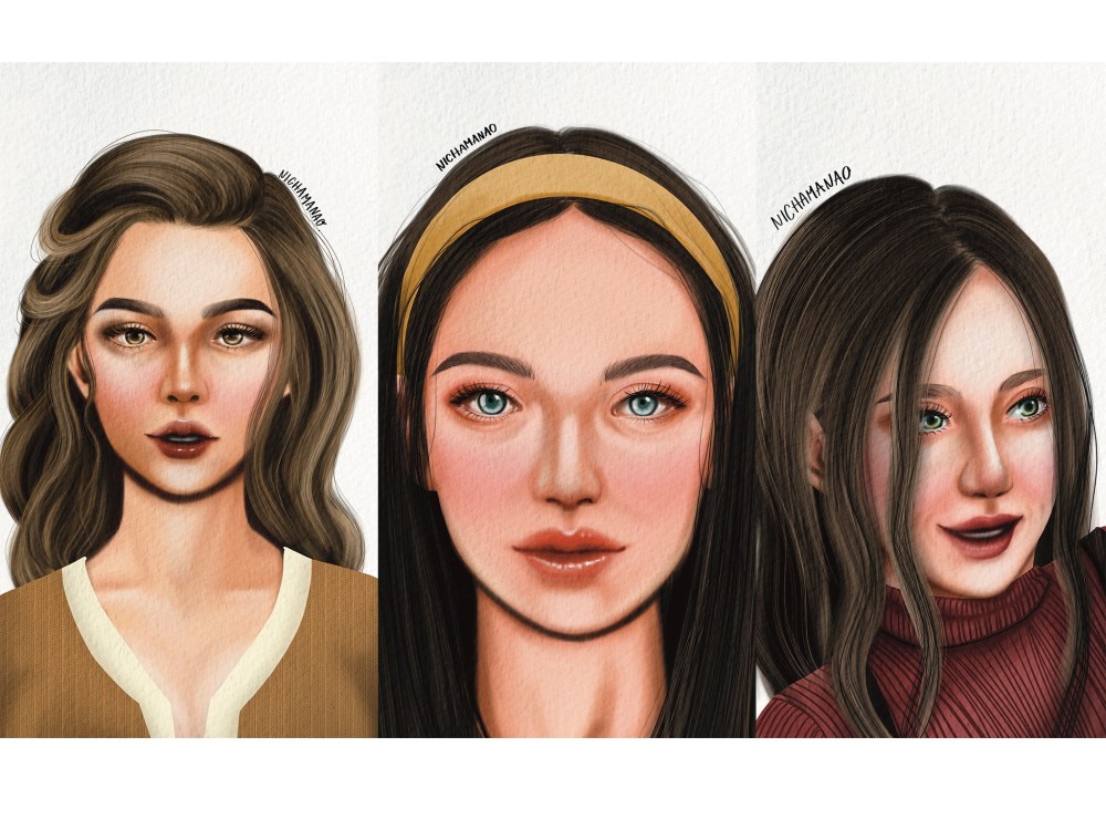 Drawing ready to paint potrait using procreate program. | Upwork