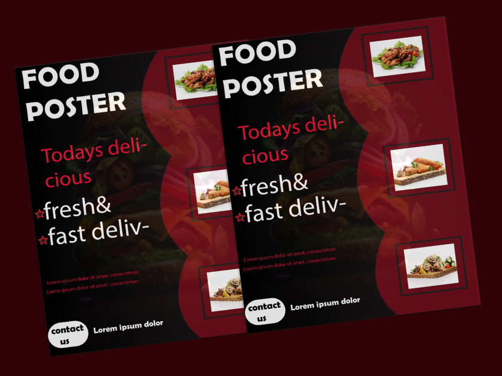 Eye-catching food flyer or poster design | Upwork