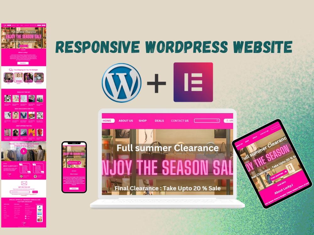Tailor-made wordpress site with Elementor | Upwork