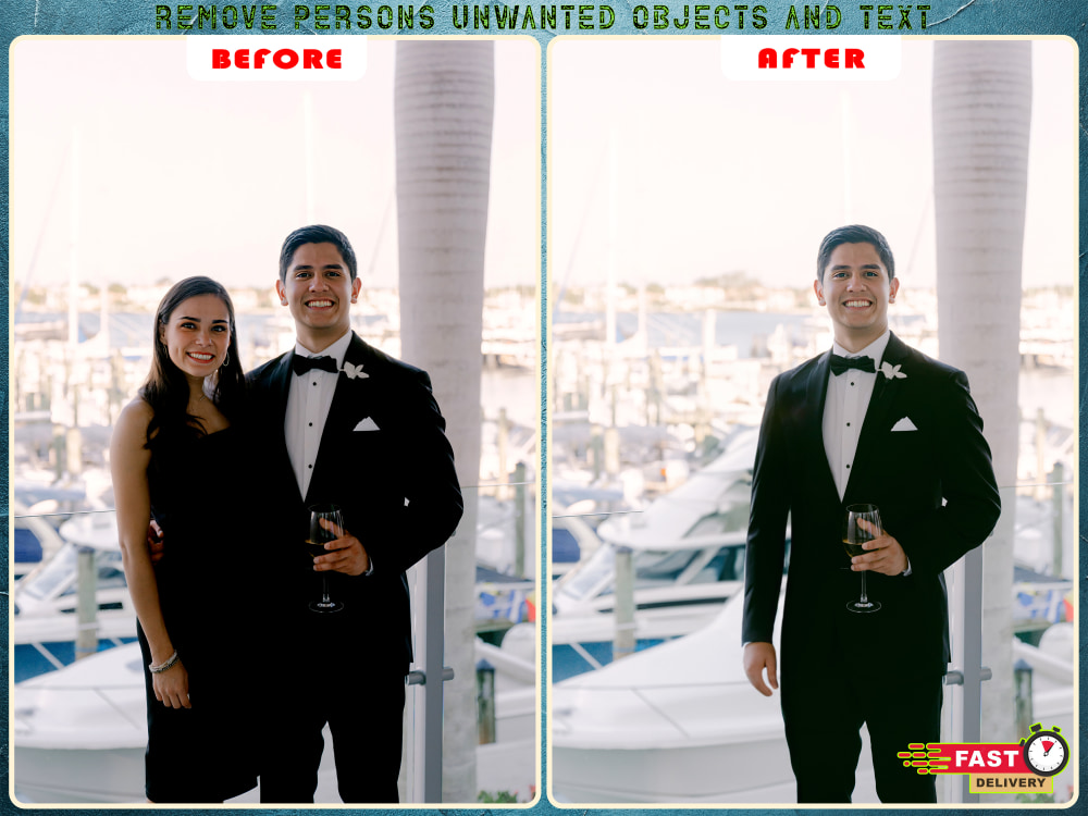 Object removed and removed people from your photo | Upwork