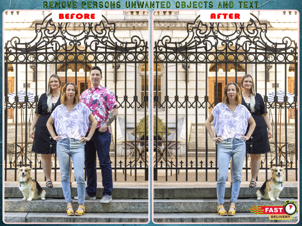 Object removed and removed people from your photo | Upwork