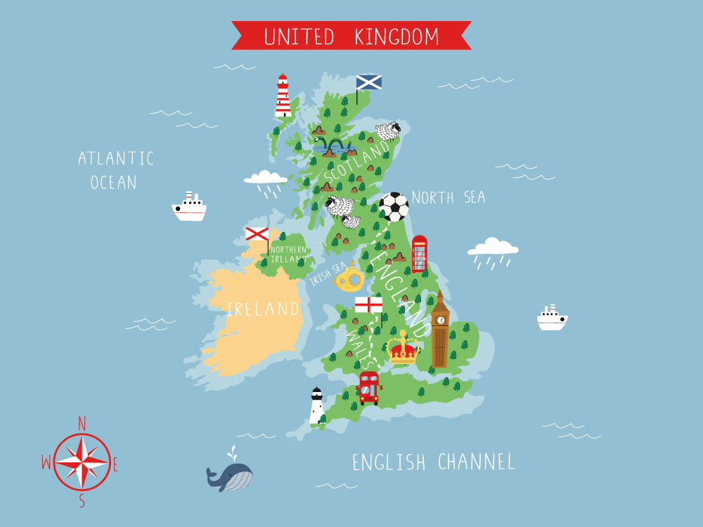 A unique cartoon-style Vector Map Illustration. | Upwork