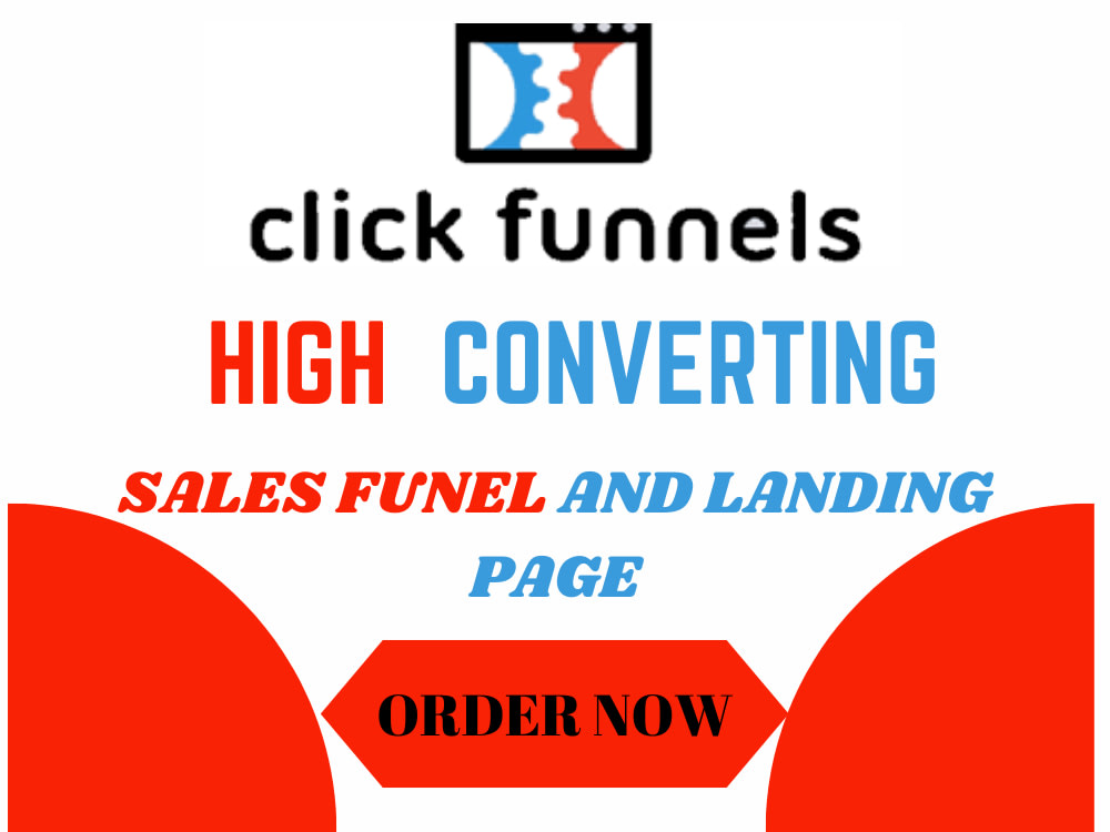Clickfunnels sales funnel|Sales Page| Landing Page| Clickfunnels builder | Upwork