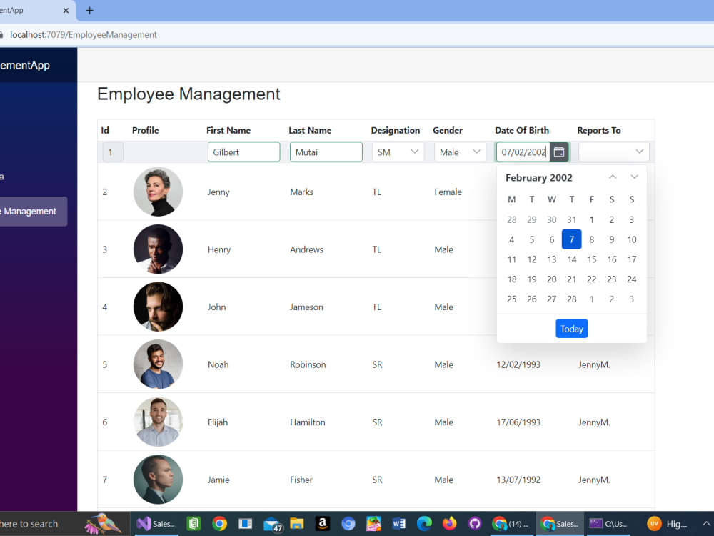 A Blazor Sales Management app for your company | Upwork