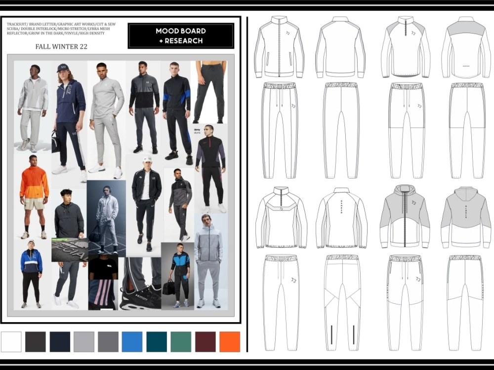 An Activewear Collection and Tech Packs | Upwork