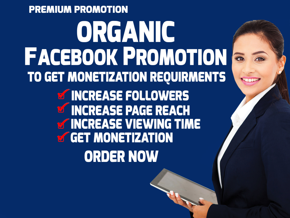 Facebook page promotion for monetization organically | Upwork