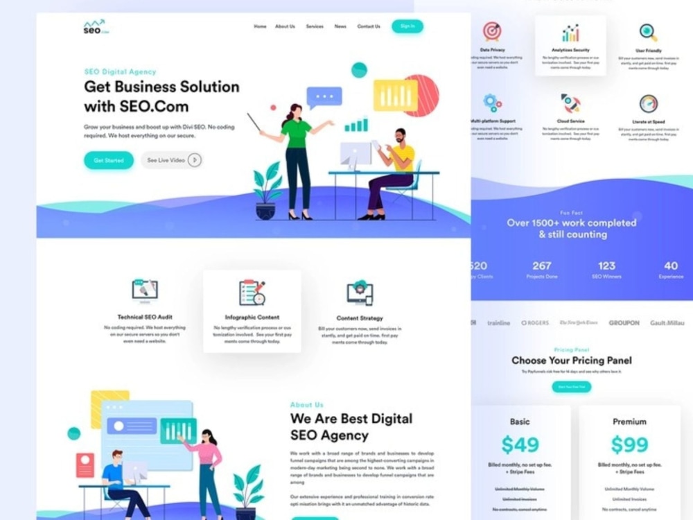 WordPress responsive website using Elementor Pro | Upwork