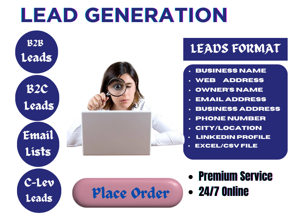 B2B/B2C Lead Generation |Email List | LinkedIn Lead for your project! | Upwork