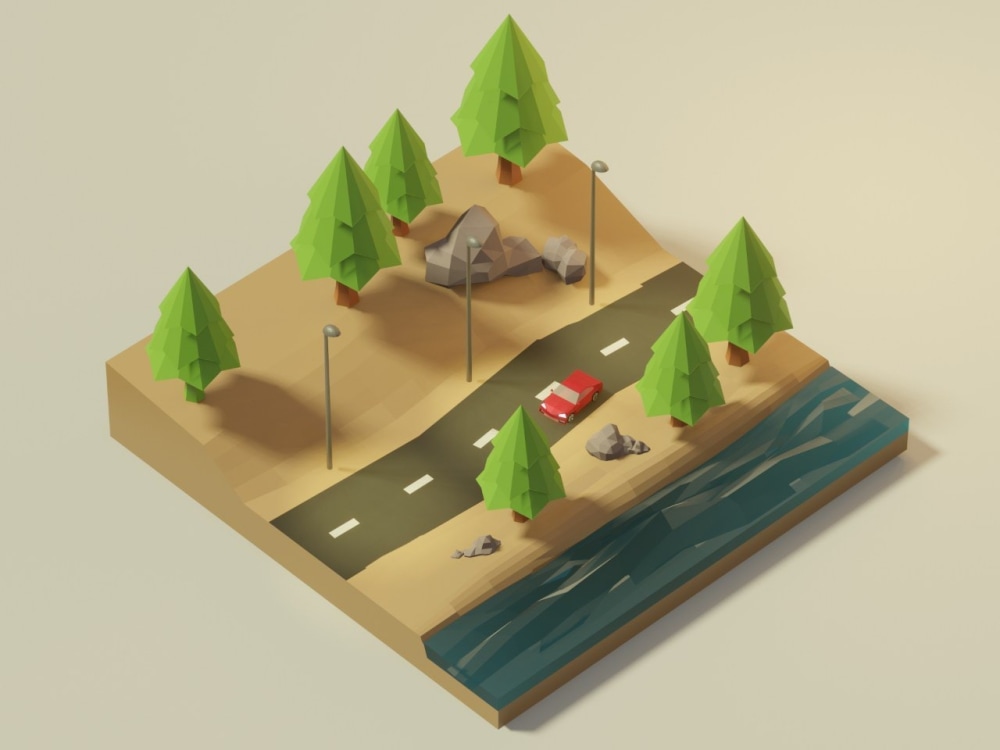 Awesome minimalistic 3D isometric design | Upwork