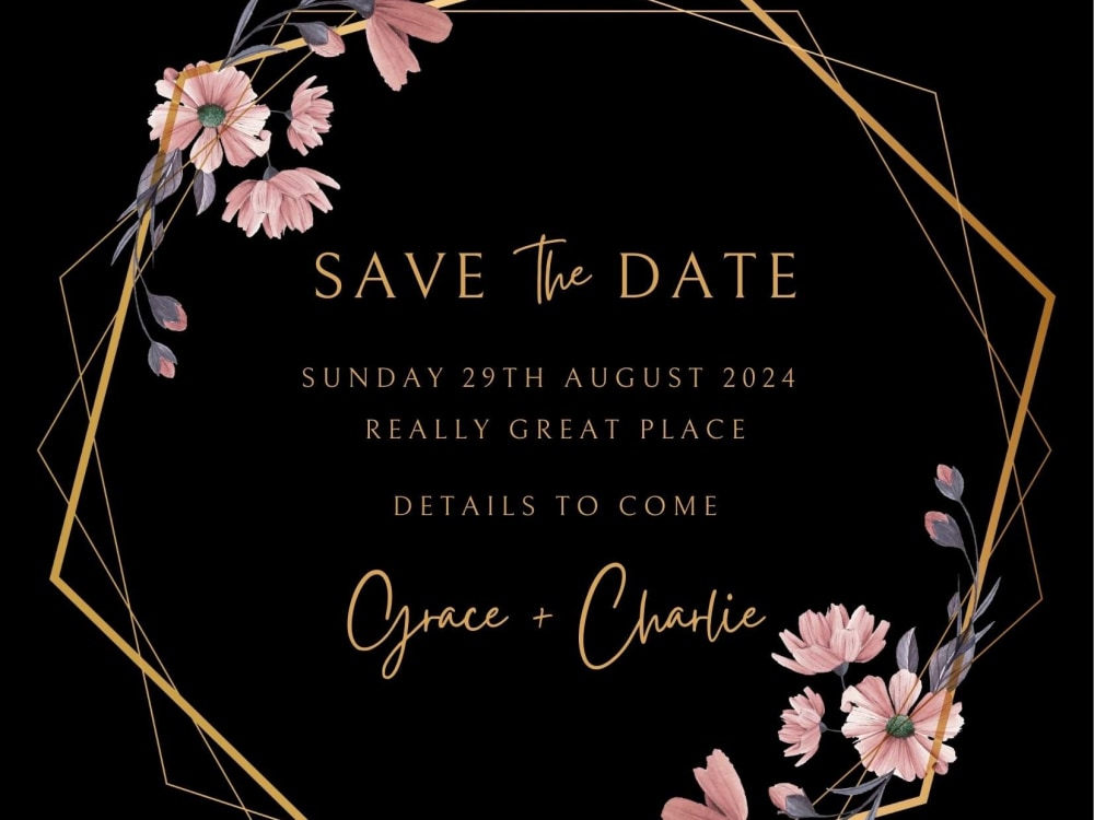 An unique wedding invitation card | Upwork