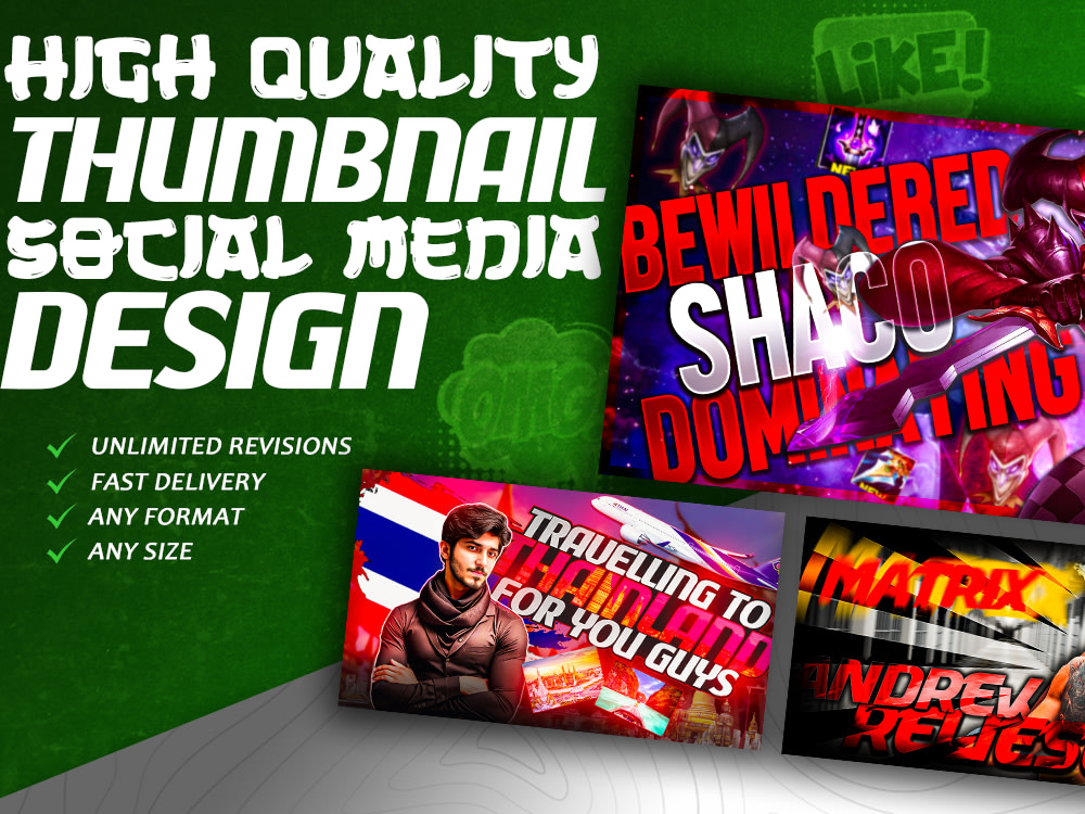 Amazing Eye Catching Thumbnails | Upwork