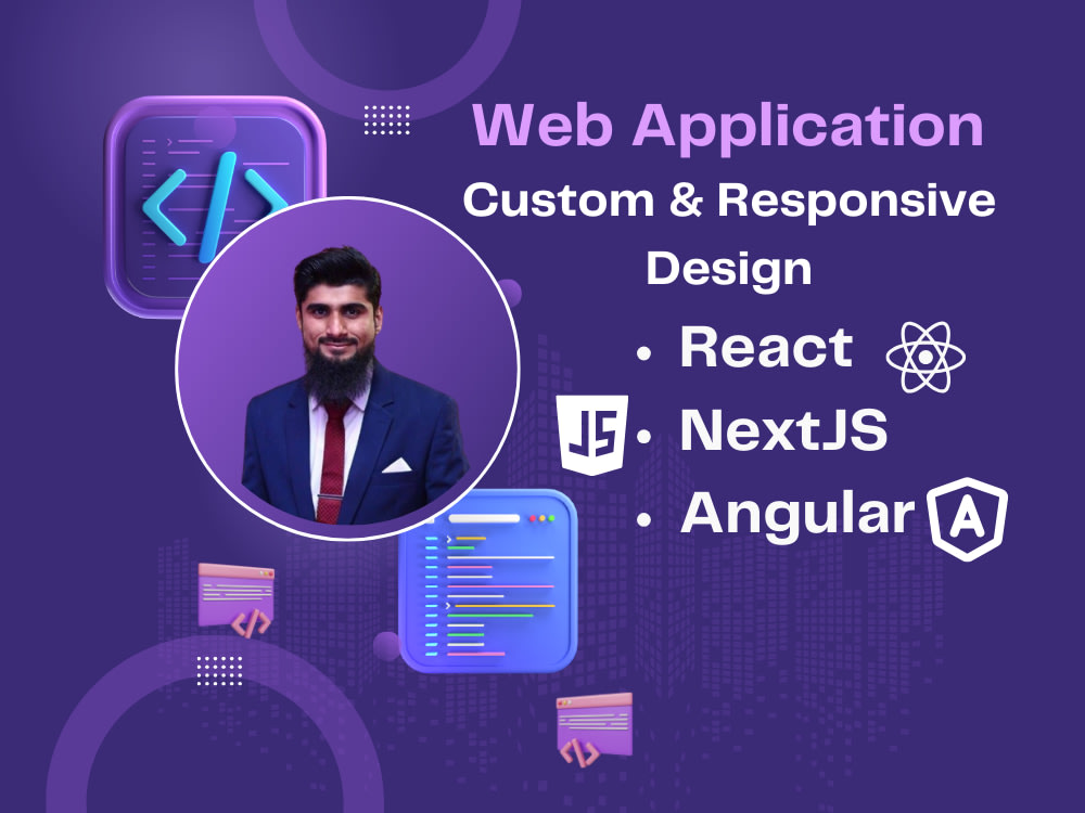 Web Application Built On React Nextjs And Angular Responsive Design