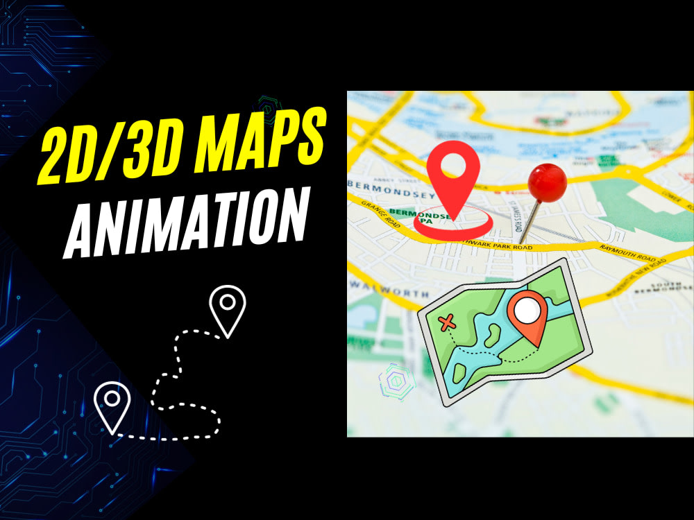2d, 3d travel and documentary map animations in VOX style | Upwork