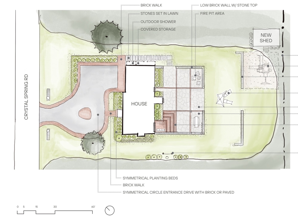 A rapid landscape concept plan with precedent images | Upwork