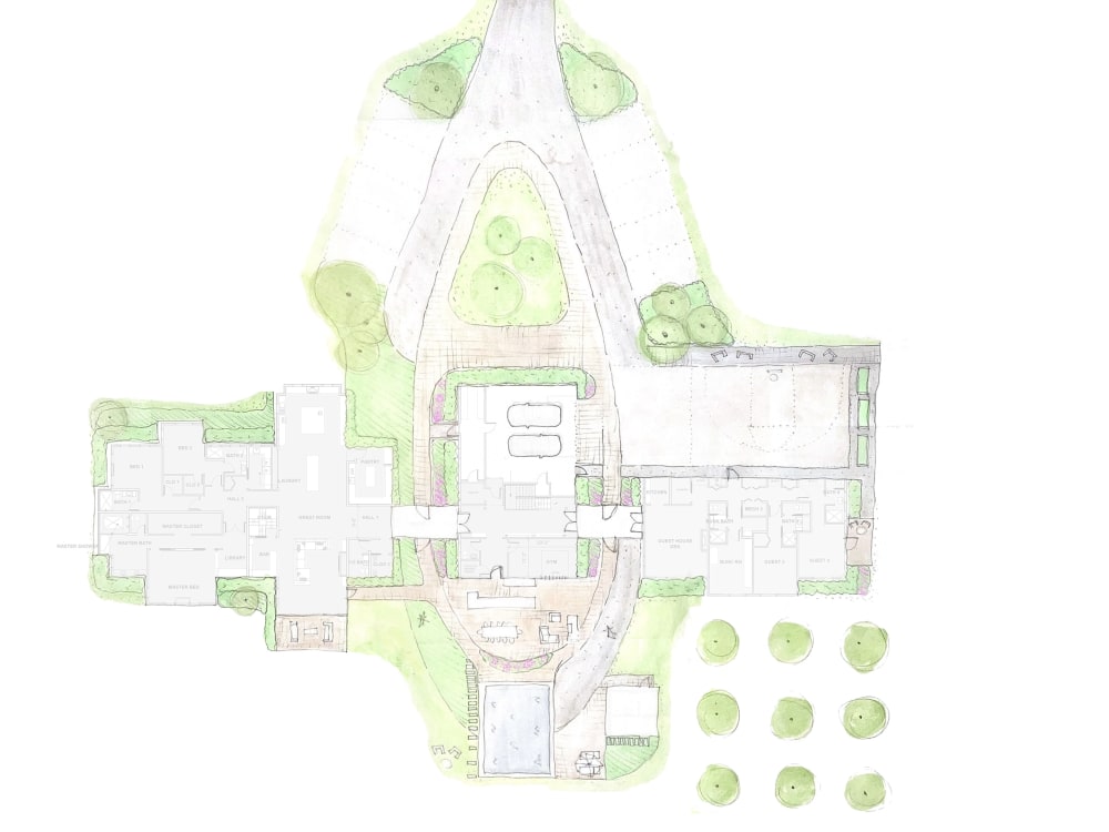 A rapid landscape concept plan with precedent images | Upwork