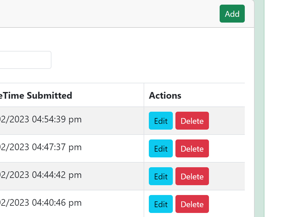 Dynamic Admin CRUD Datatable with Ajax, Jquery, Bootstrap | Upwork