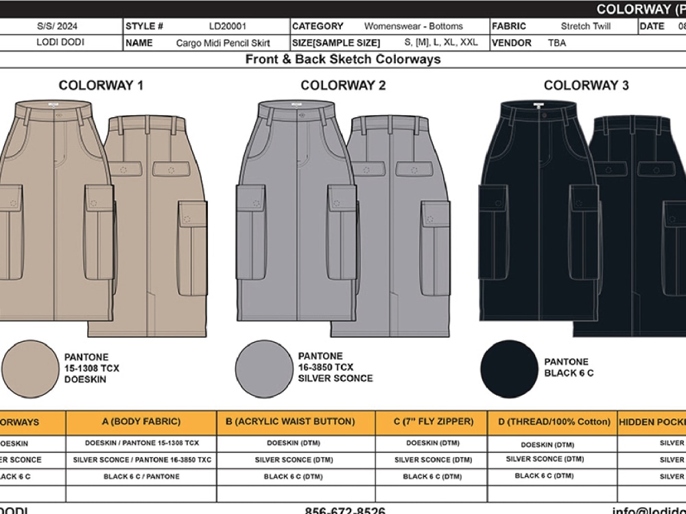 Tech pack design for clothing garments ready file | Upwork