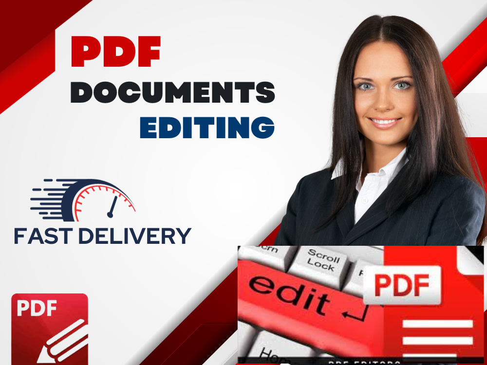 PDF Document Editing/ Text and Image editing/ Update PDF/ PDF editor ...