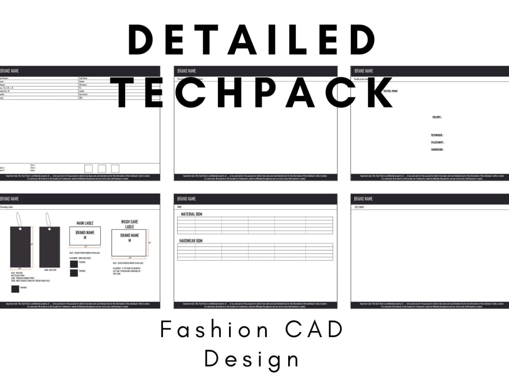 A Detailed Fashion Tech Pack | Upwork